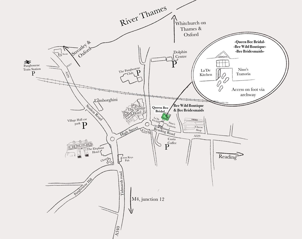 Find us and parking - Bee Wild Boutique